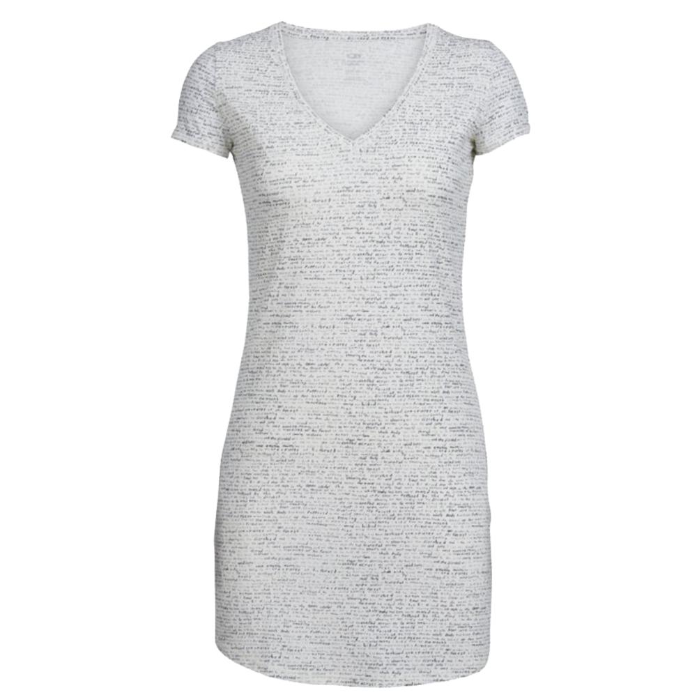 Šaty pro ženy Icebreaker Yanni SS V Dress Windstorm Women | Hudy.cz