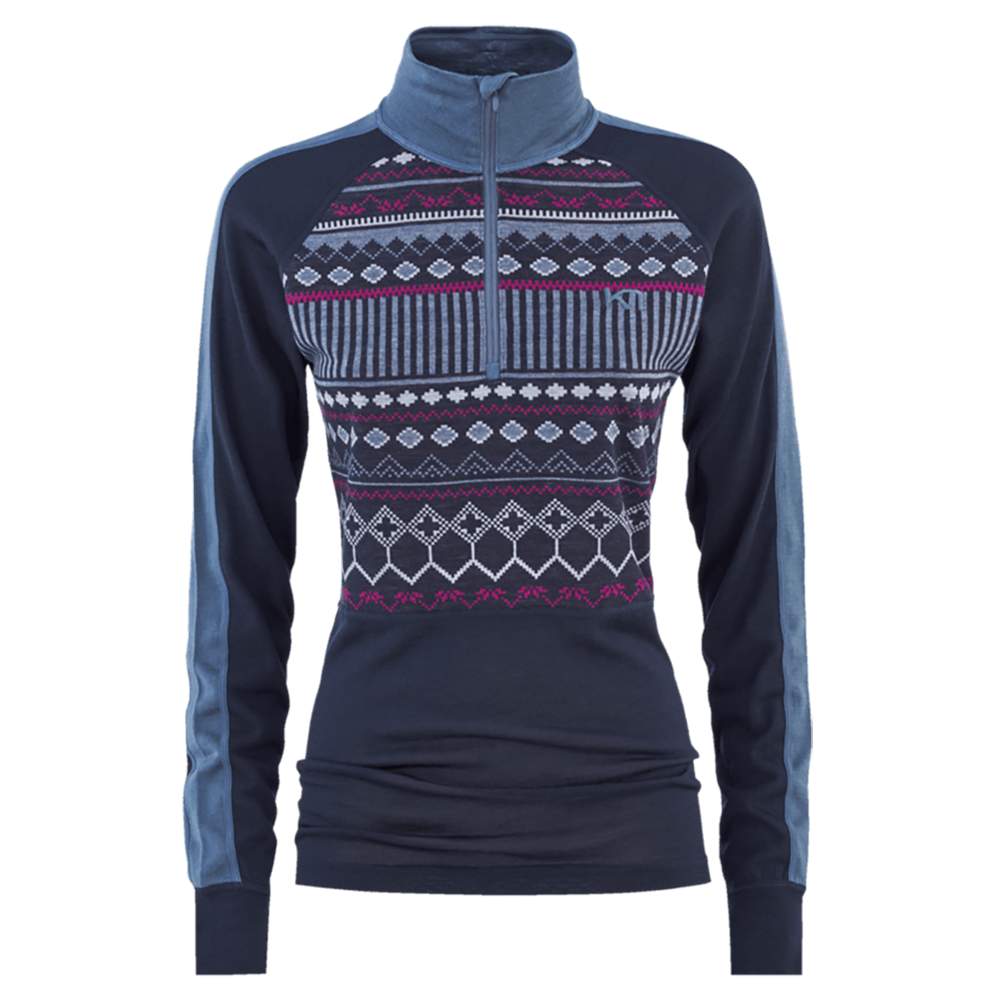 Triko dlouhý rukáv pro ženy Kari Traa Tuva Half Zip | Hudy.cz